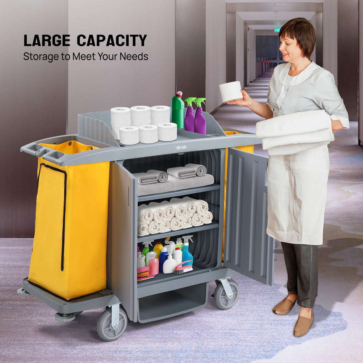 Tuffiom Housekeeping Cart