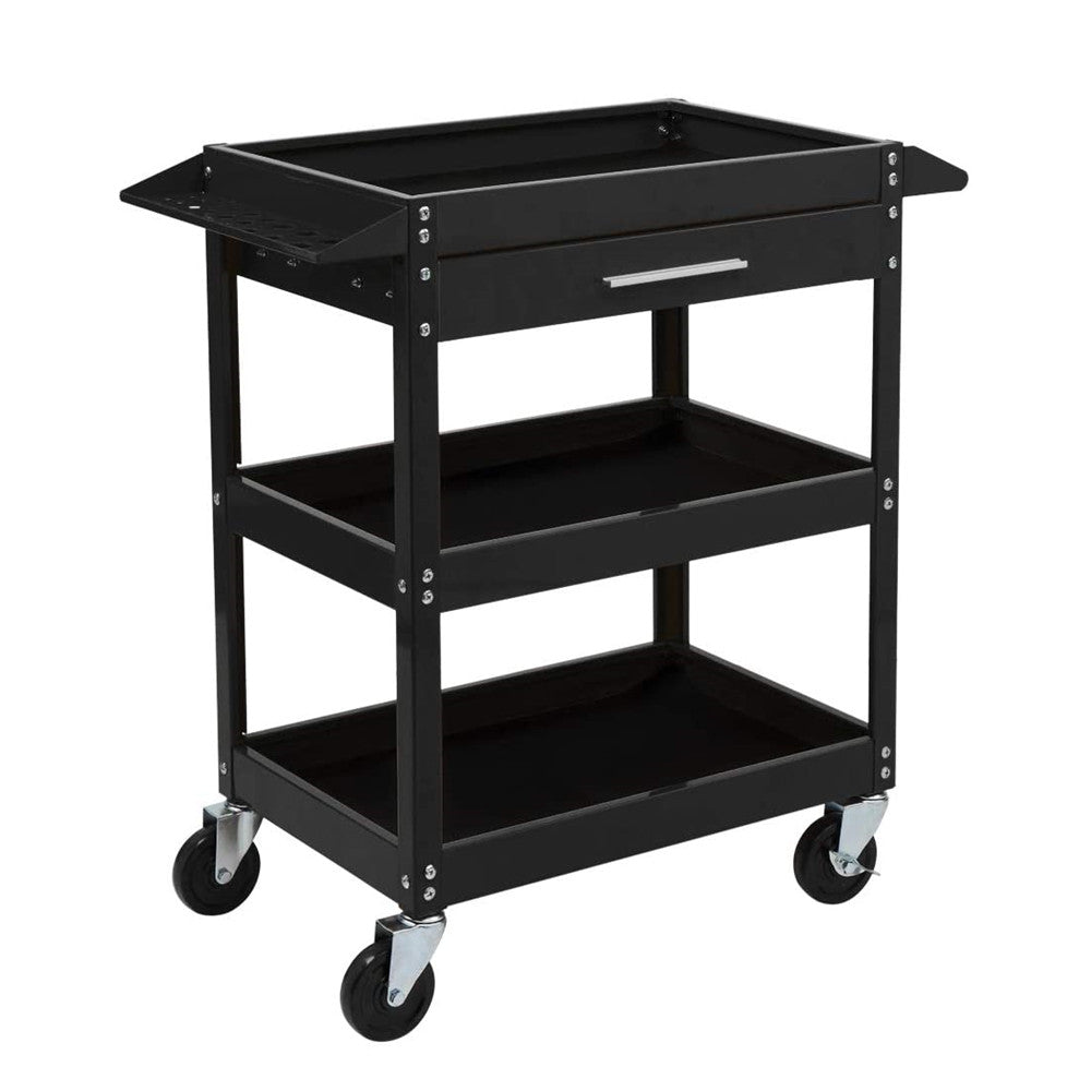TUFFIOM 330 LBS 3-Tier Rolling Tool Cart With Drawer – Tuffiom